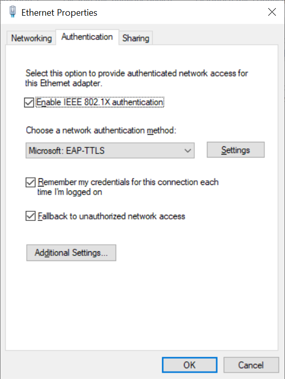 Ethernet Properties Intel® Advanced Network Services VLANs